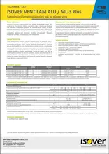 Technické (produktové) listy | Isover